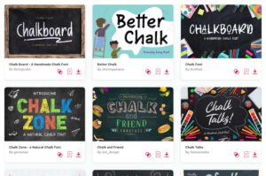 26 Chalk Fonts in Canva, That'll Take You Back to School