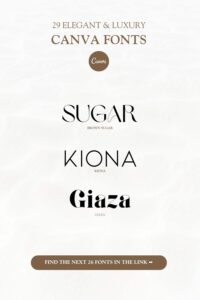 29 Elegant Fonts on Canva That’ll Make You Feel Luxurious | Goofy Designer