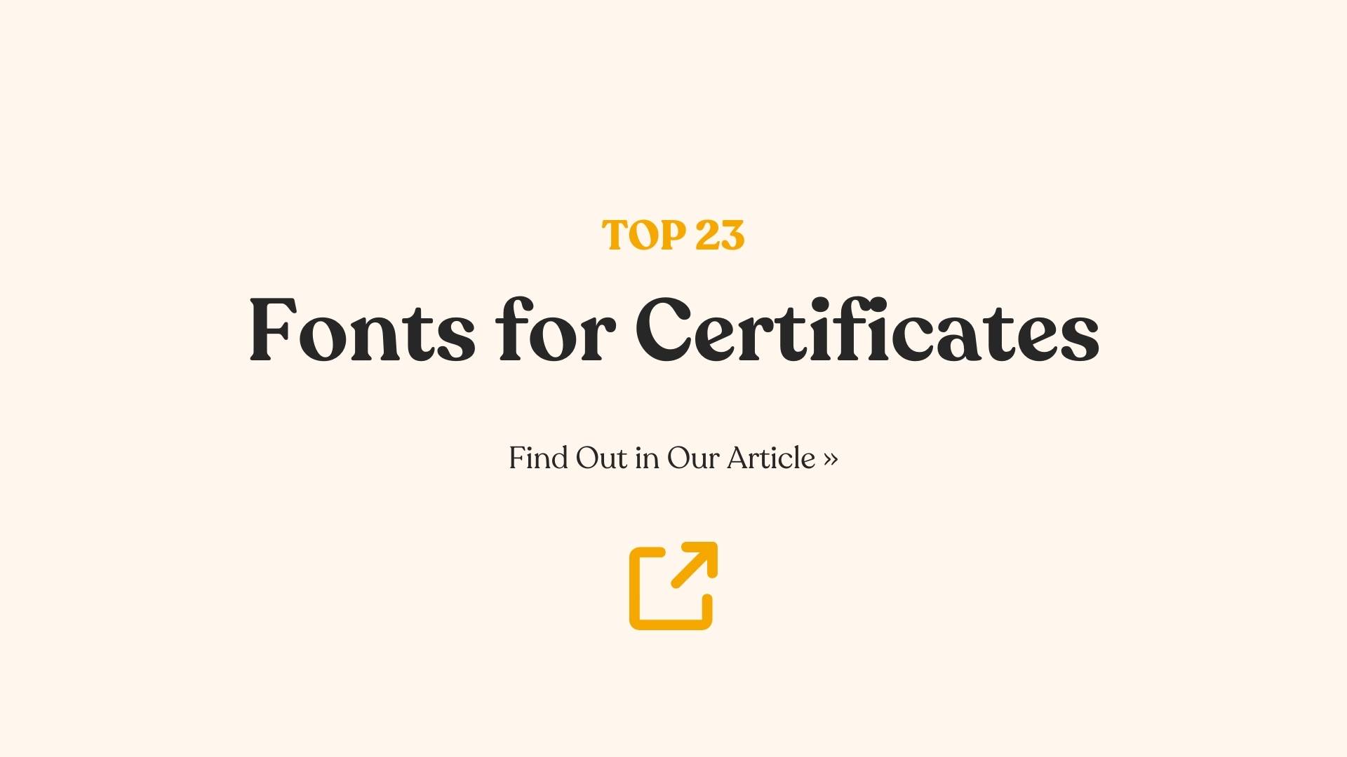 23 Best Fonts for Making Certificates Stand Out