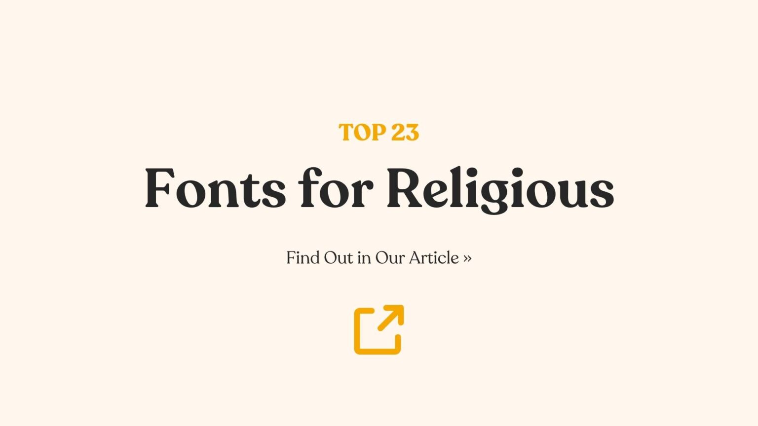 23 Fonts for Religious That Will Create a Spiritual Ambiance