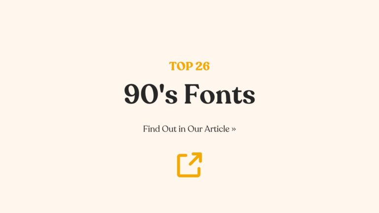 26 Fonts That Capture the Spirit of the 90's