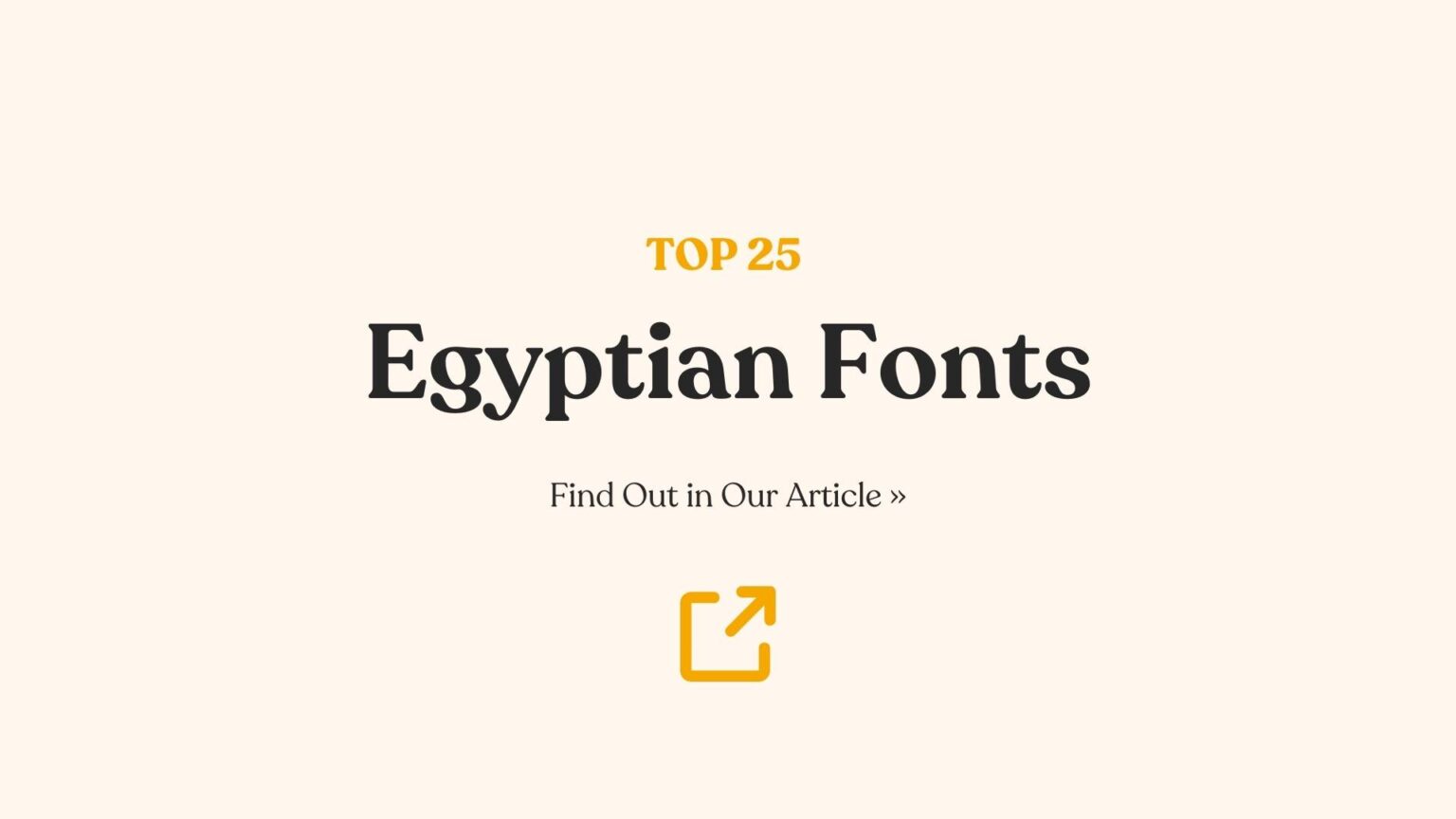 25 Egyptian Fonts That Marry the Old World Charm With Modern Design