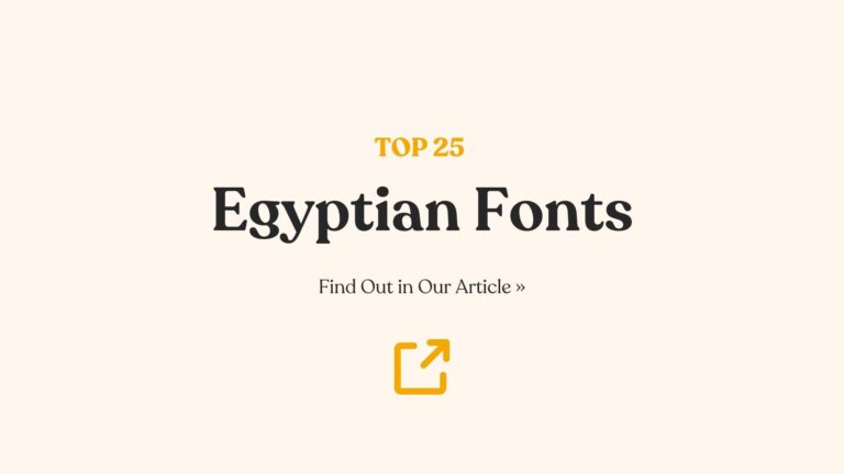 25 Egyptian Fonts That Marry the Old World Charm With Modern Design
