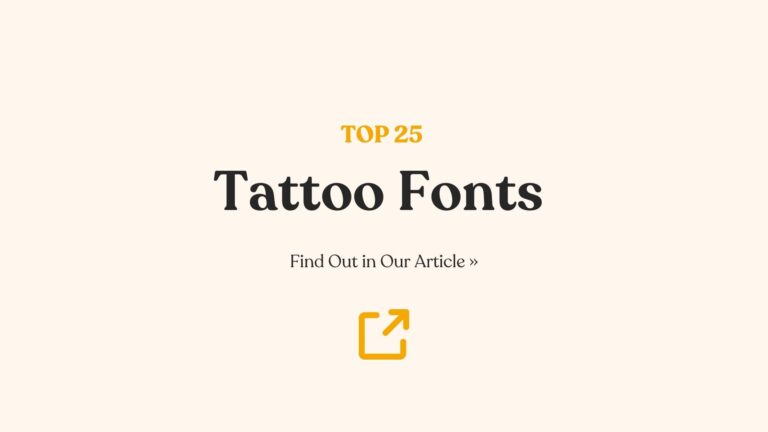 25 Must-see Fonts for Every Tattoo Lover