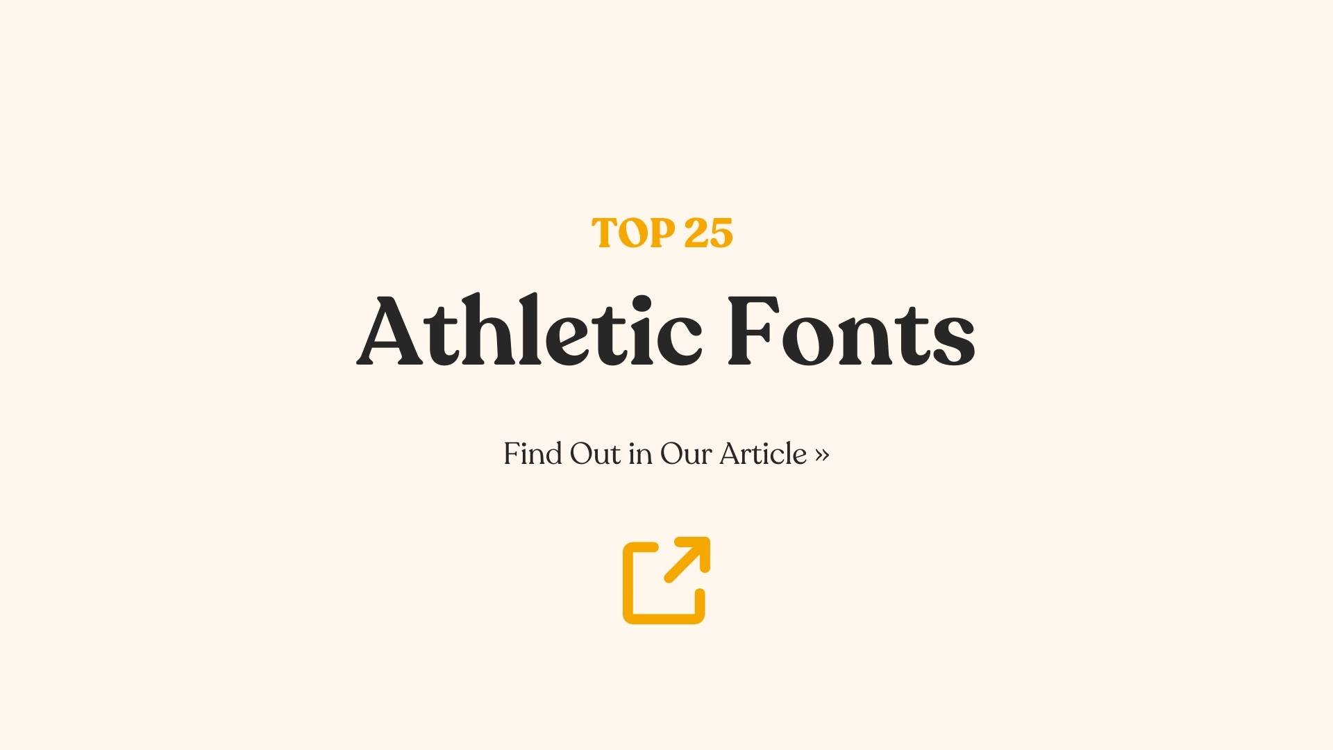 25 Athletic Fonts to Elevate Your Sports Branding