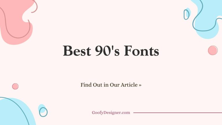 26 Fonts That Capture the Spirit of the 90's