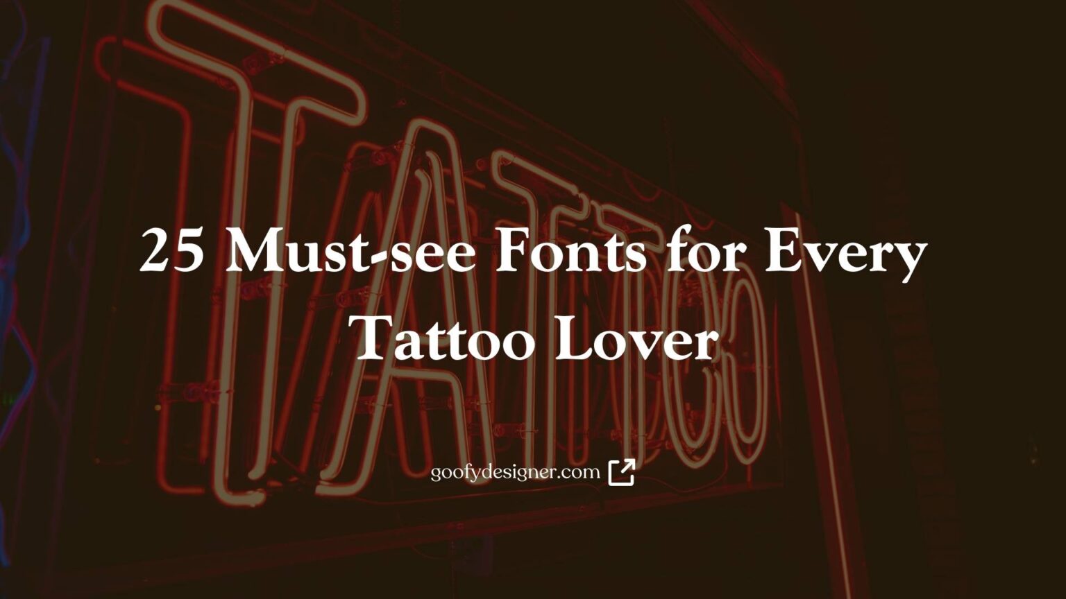 25 Must-see Fonts for Every Tattoo Lover