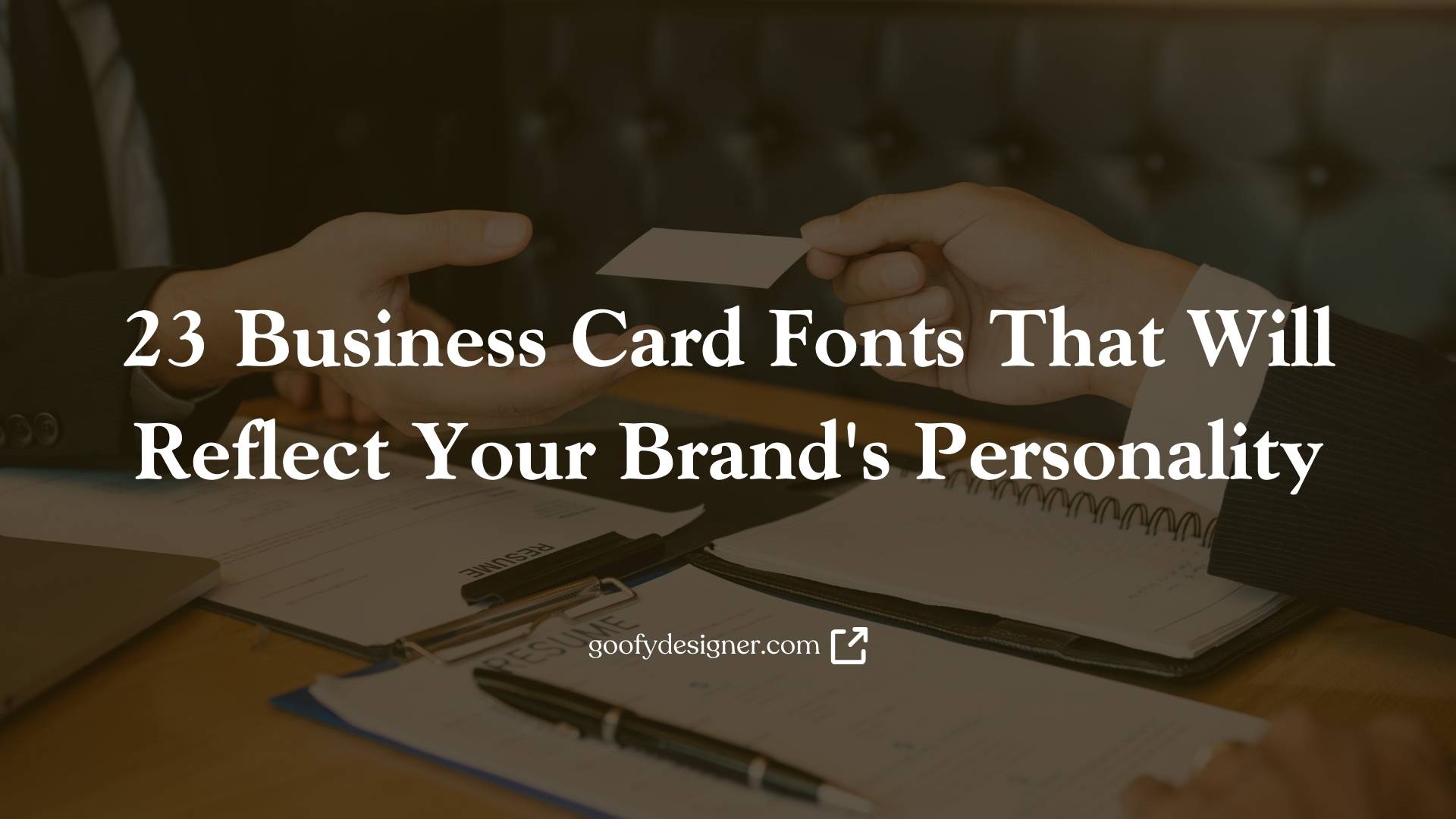 23 Business Card Fonts That Will Reflect Your Brand's Personality