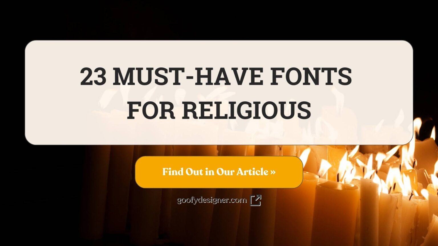 23 Fonts for Religious That Will Create a Spiritual Ambiance