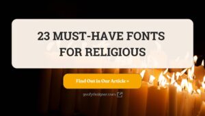 23 Fonts for Religious That Will Create a Spiritual Ambiance