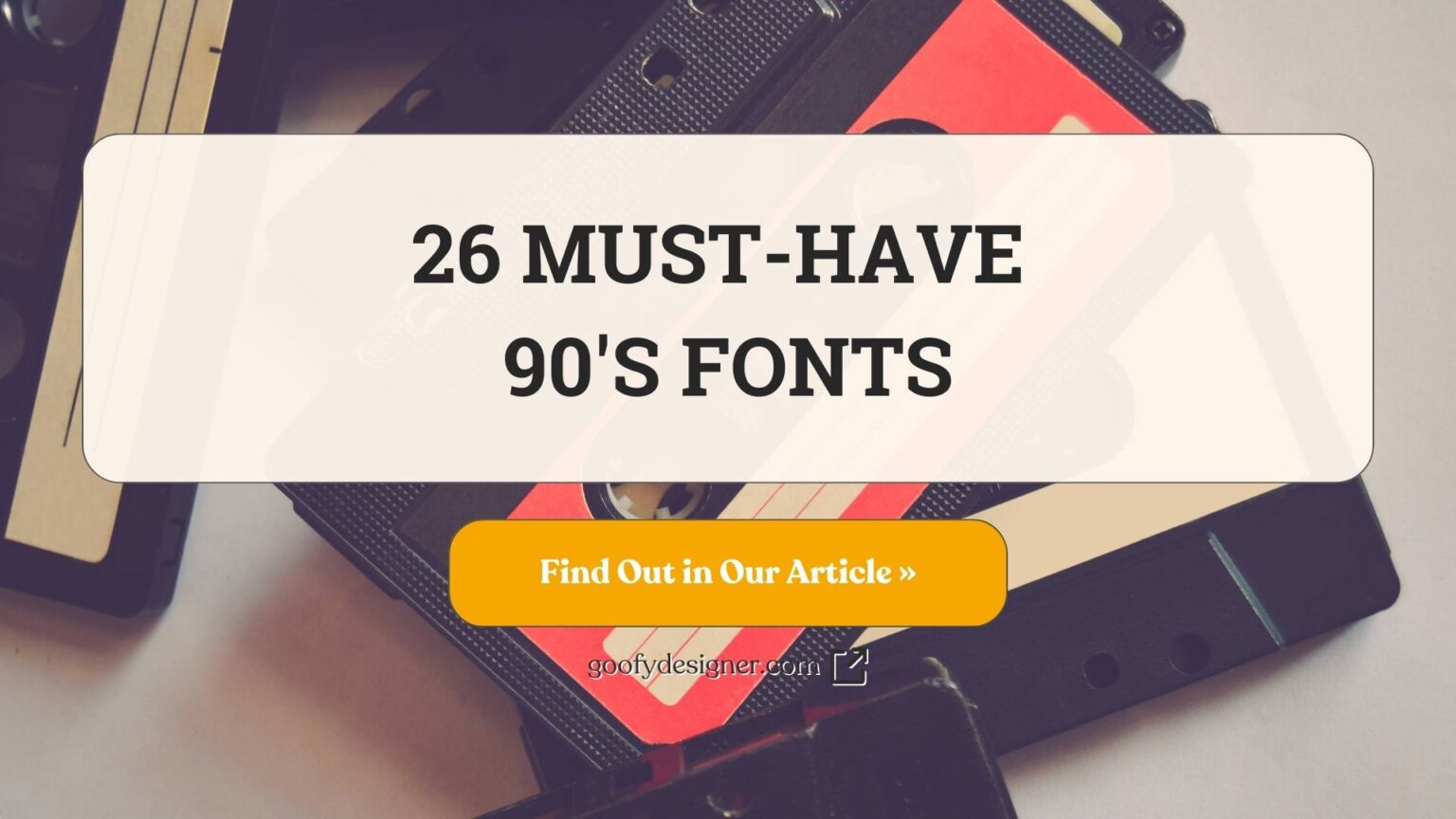 26 Fonts That Capture the Spirit of the 90's