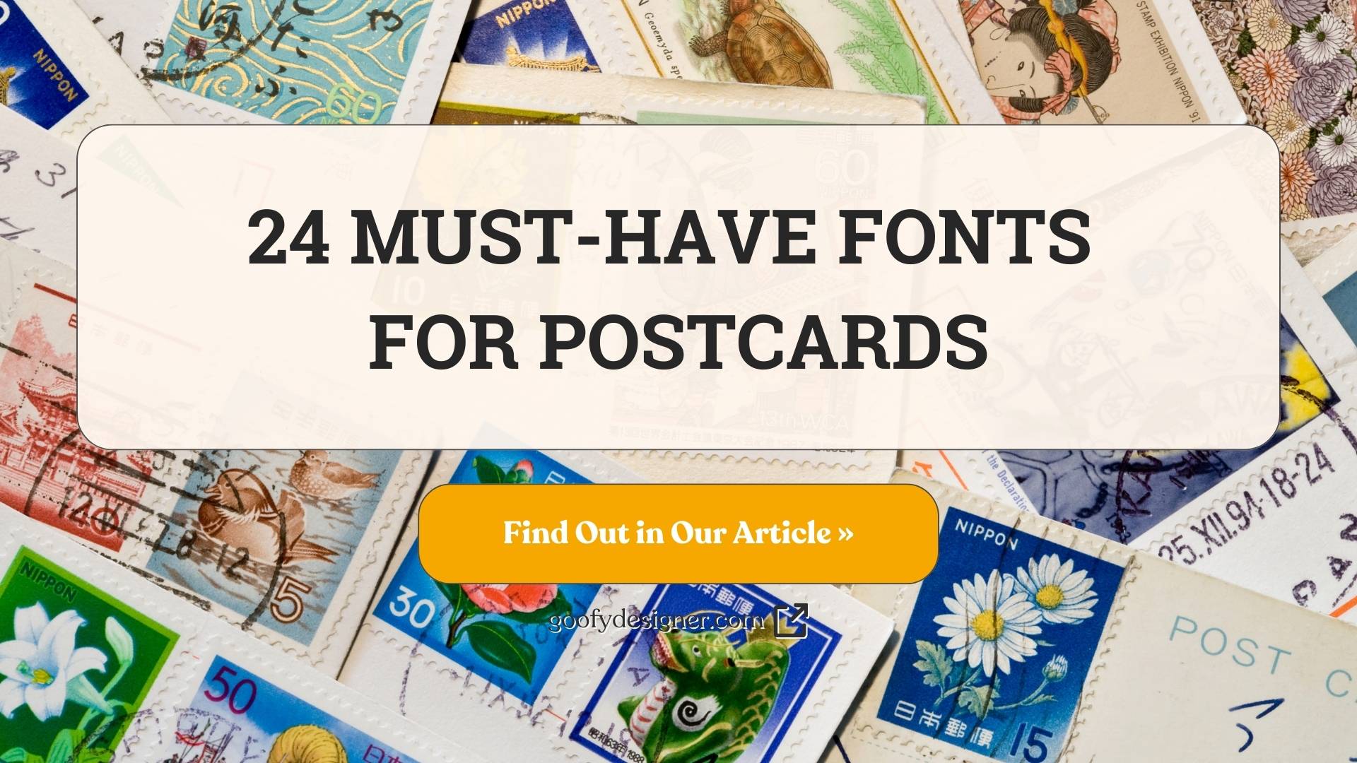 24 Essential Fonts for Eye-catching Postcards