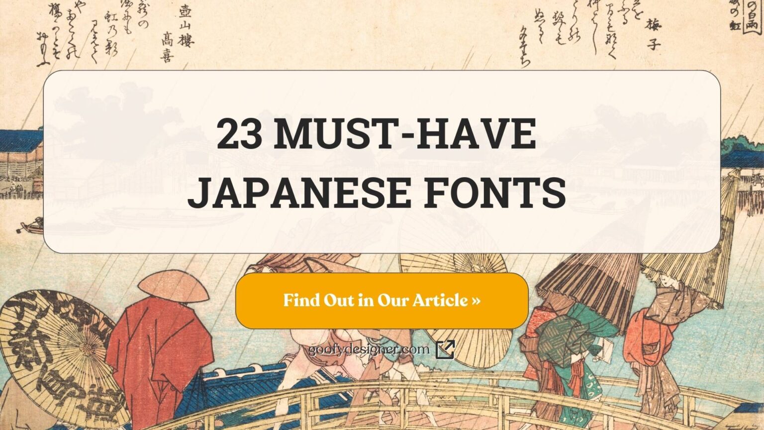 23 Japanese Fonts That Will Capture the Essence of Japanese Culture