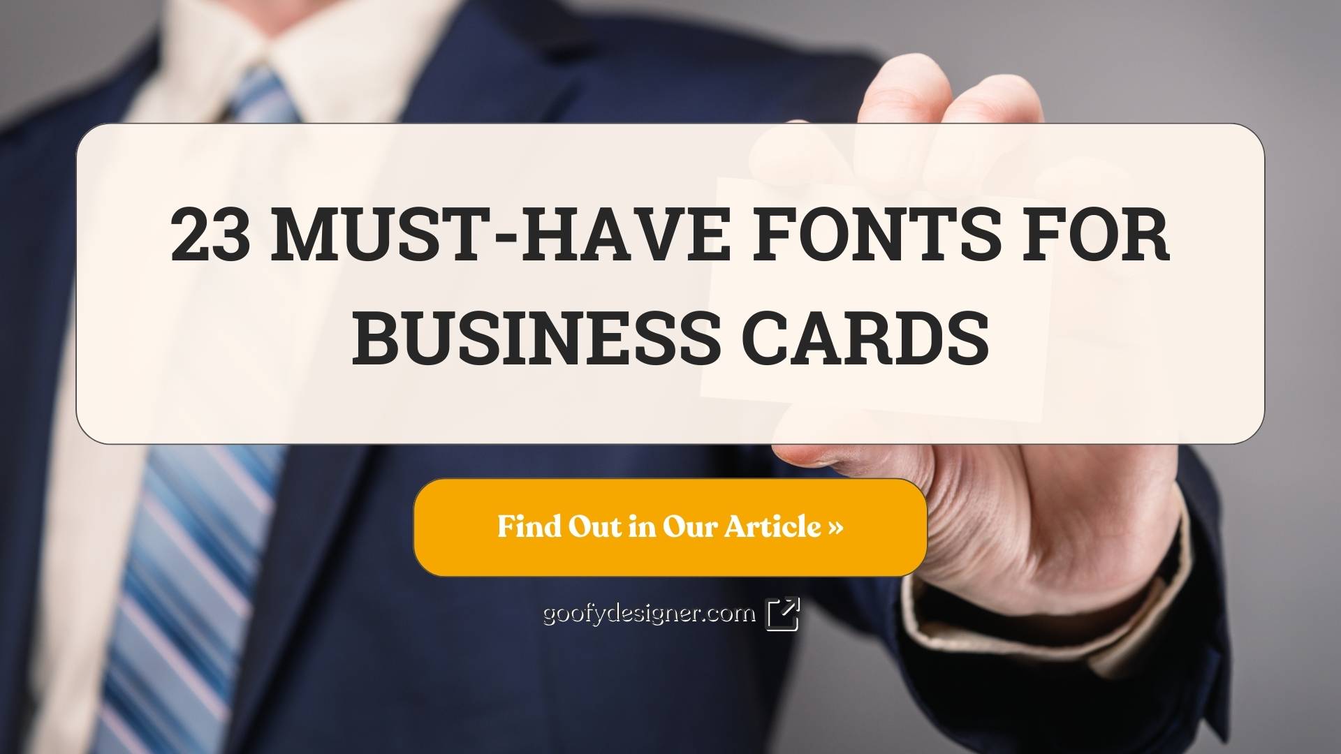 23 Business Card Fonts That Will Reflect Your Brand's Personality