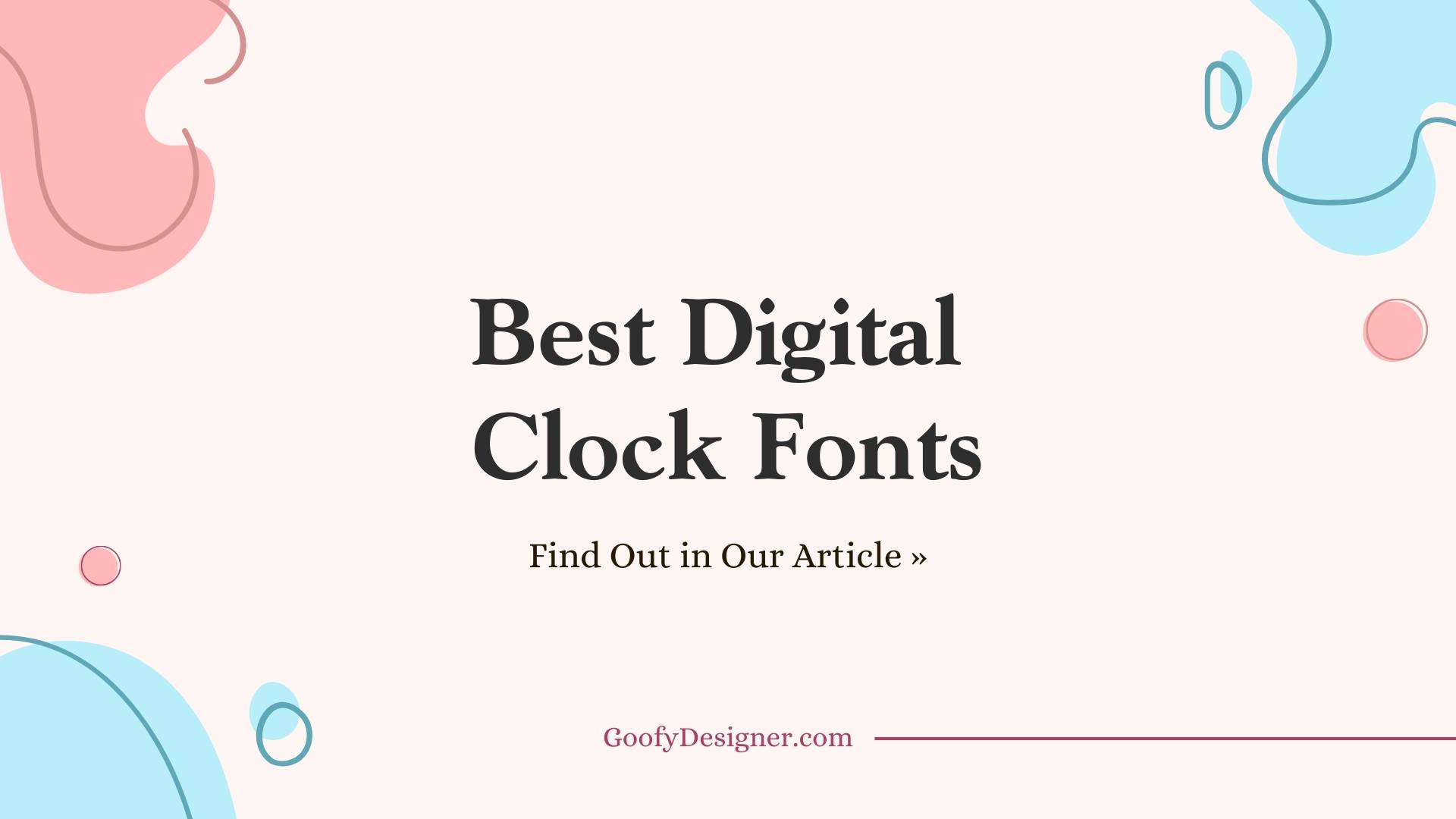 27 Unique Digital Clock Fonts That Will Add Style to Your Screens