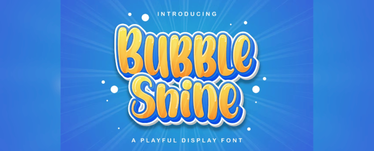 28 Bubbly Fonts That Will Bubble Up Your Creativity