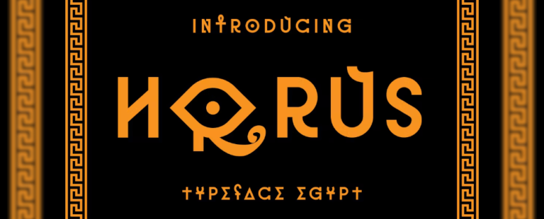 25 Egyptian Fonts That Marry the Old World Charm With Modern Design