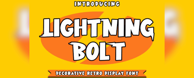 24 Lightning Fonts That Will Charge Up Your Digital Artwork