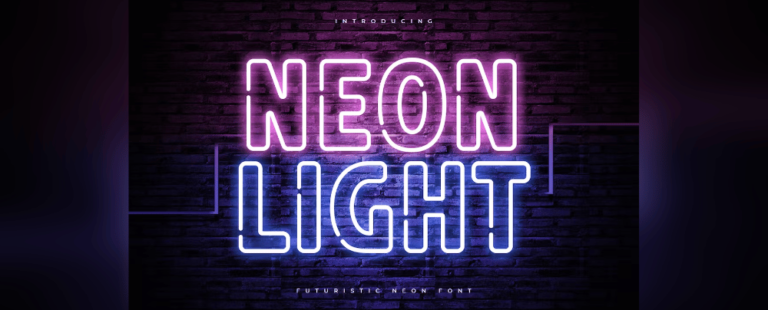 26 Neon Fonts to Light Up Your Designs