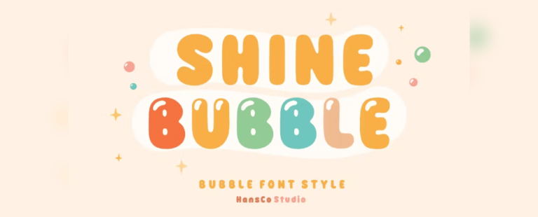 28 Bubbly Fonts That Will Bubble Up Your Creativity