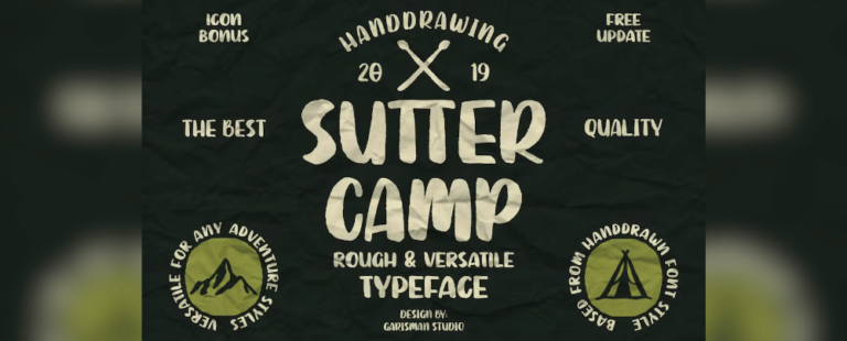 26 Camping Fonts That Resonate With Every Outdoor Enthusiast