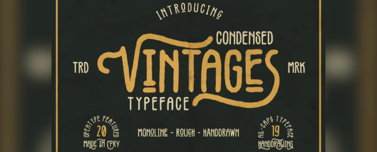 26 Vintage Fonts That Bring Retro Charm to Modern Designs
