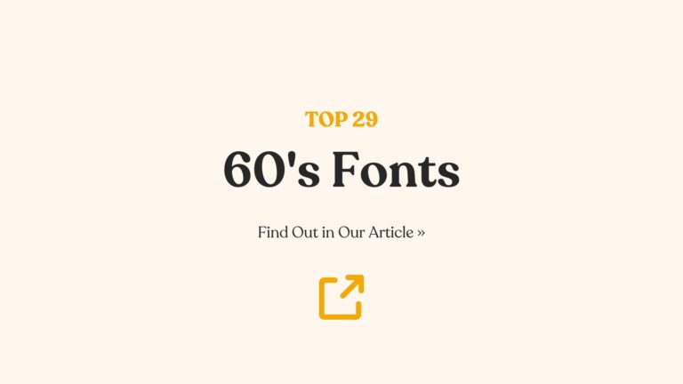 29 60's Fonts That Radiate the Energy of Flower Power