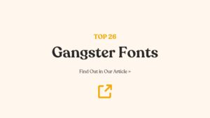 26 Gangster Fonts Infused With Underground Vibes