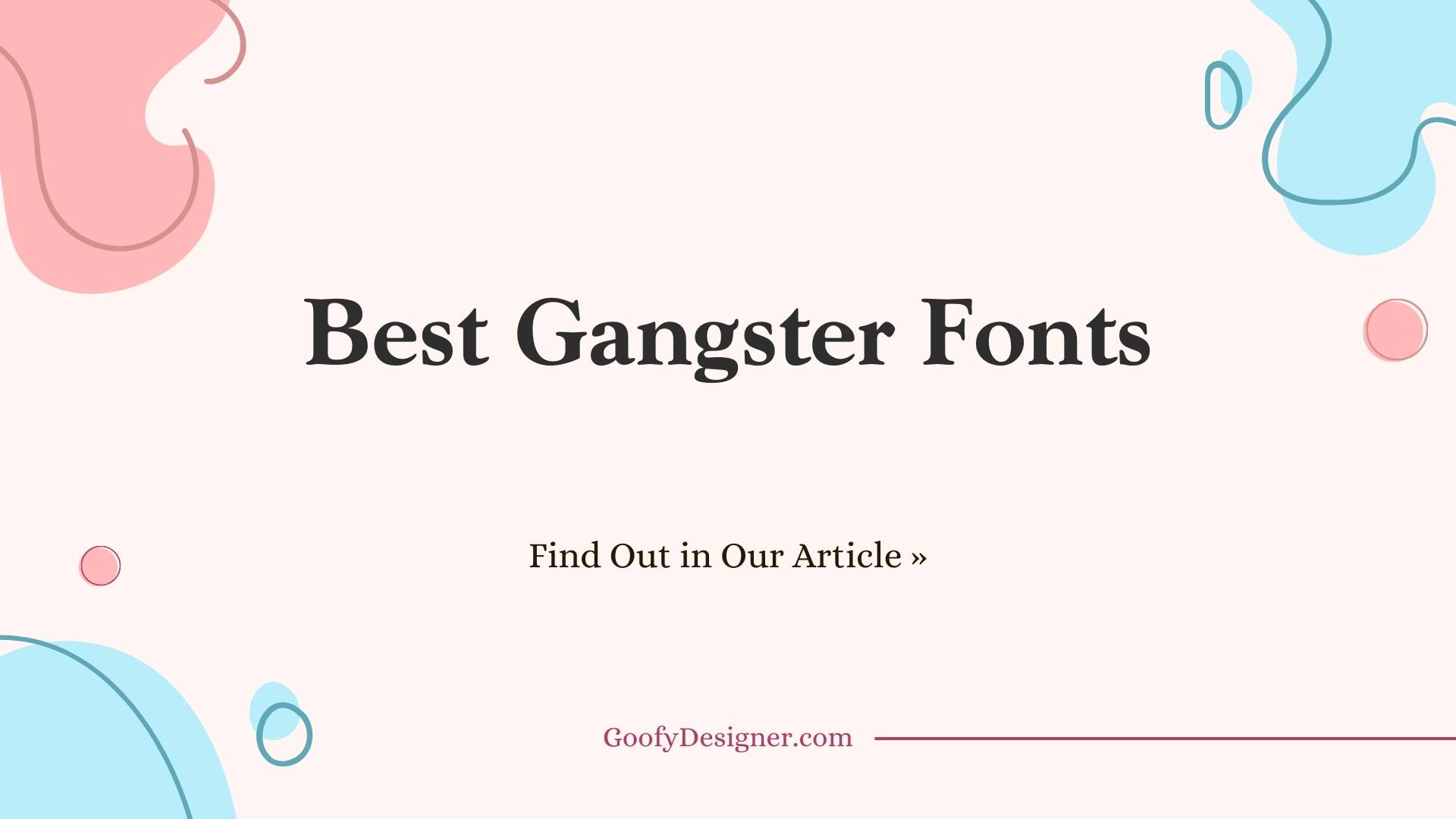 26 Gangster Fonts Infused With Underground Vibes