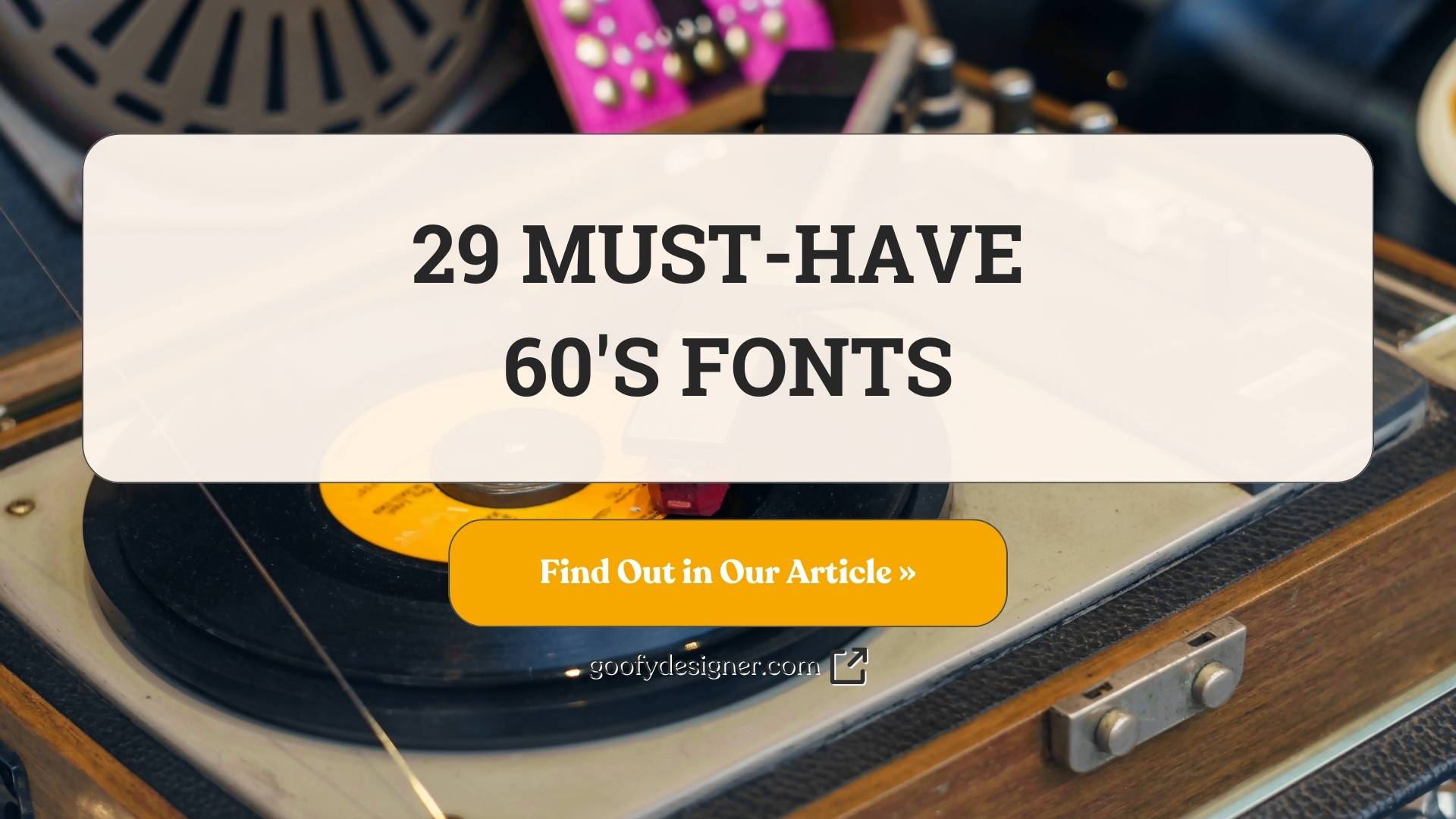 29 60's Fonts That Radiate the Energy of Flower Power