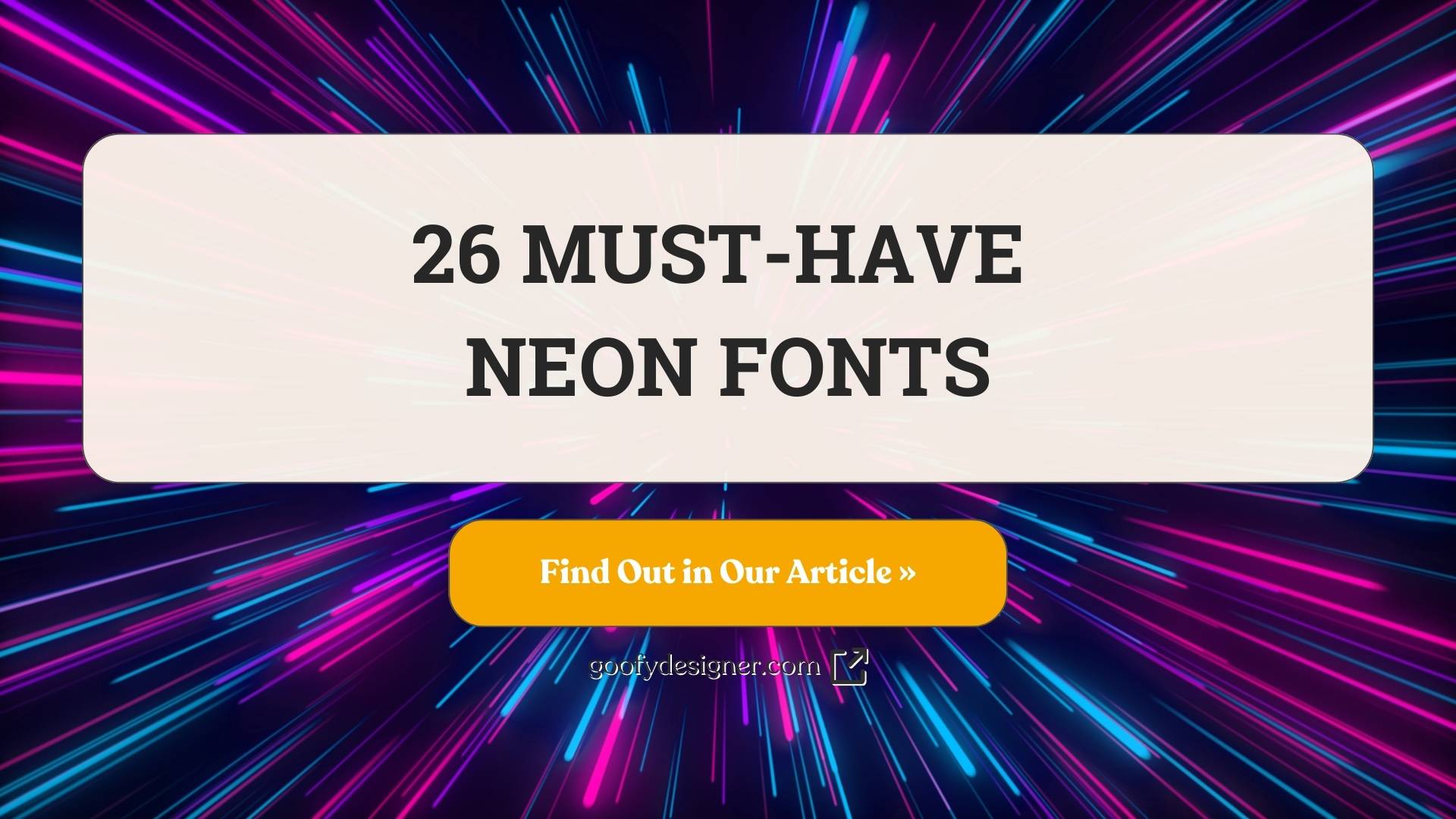 26 Neon Fonts to Light Up Your Designs
