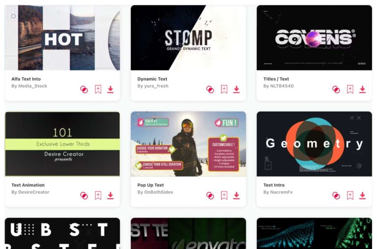 10 Best After Effects Text Templates (Text Animation)