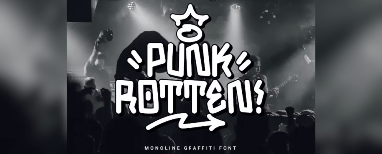 27 Punk Fonts That Bring a Rebel Edge to Your Merchandise