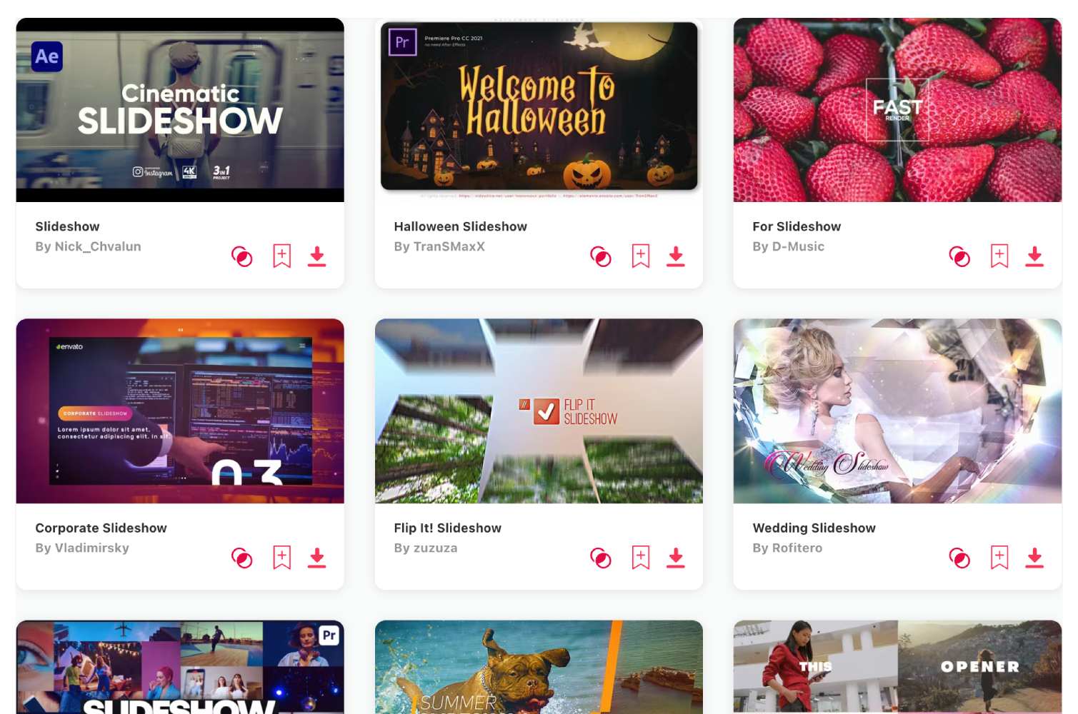 My 10 Favorite Slideshow Video Templates (TOP 10)