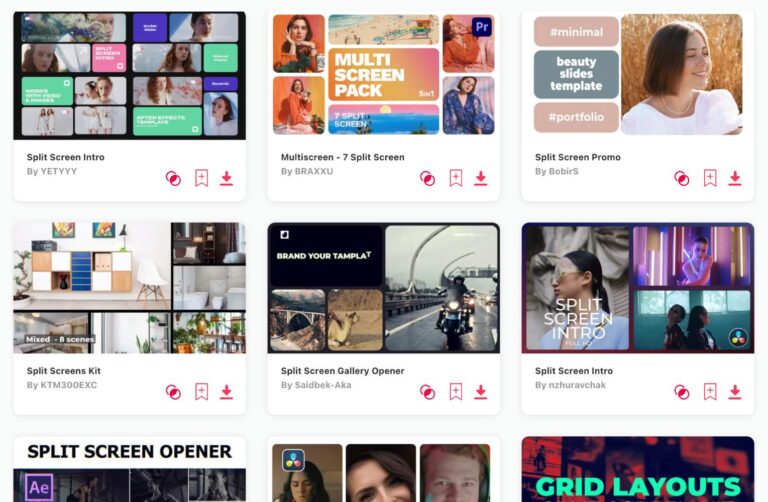 10 Best Premiere Pro Split Screen Templates (Multi Screen)