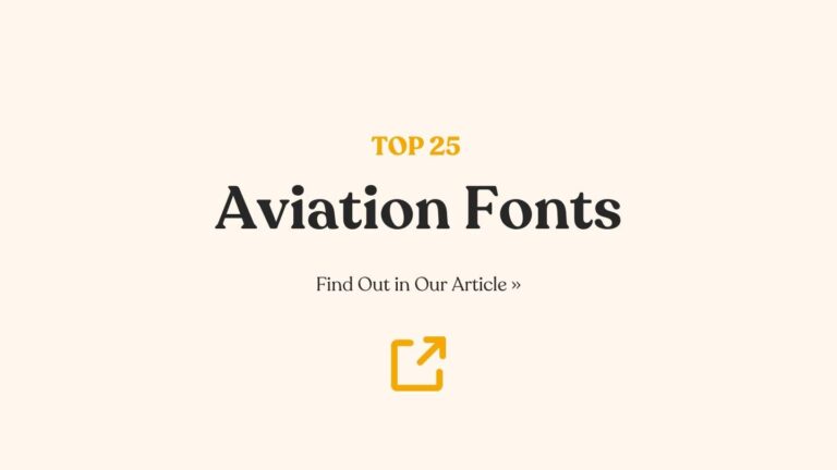 Explore Top 25 Aviation Fonts Inspired by the World of Flying