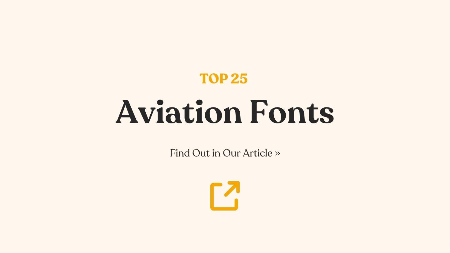 Explore Top 25 Aviation Fonts Inspired by the World of Flying