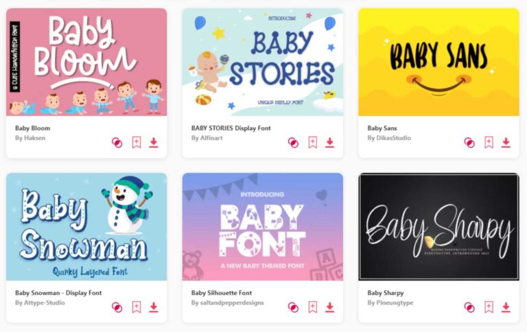 27 Baby Fonts to Elevate Your Baby-themed Design Game