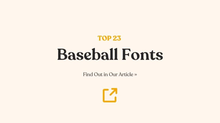 23 Iconic Baseball Fonts Every Fan Should Know