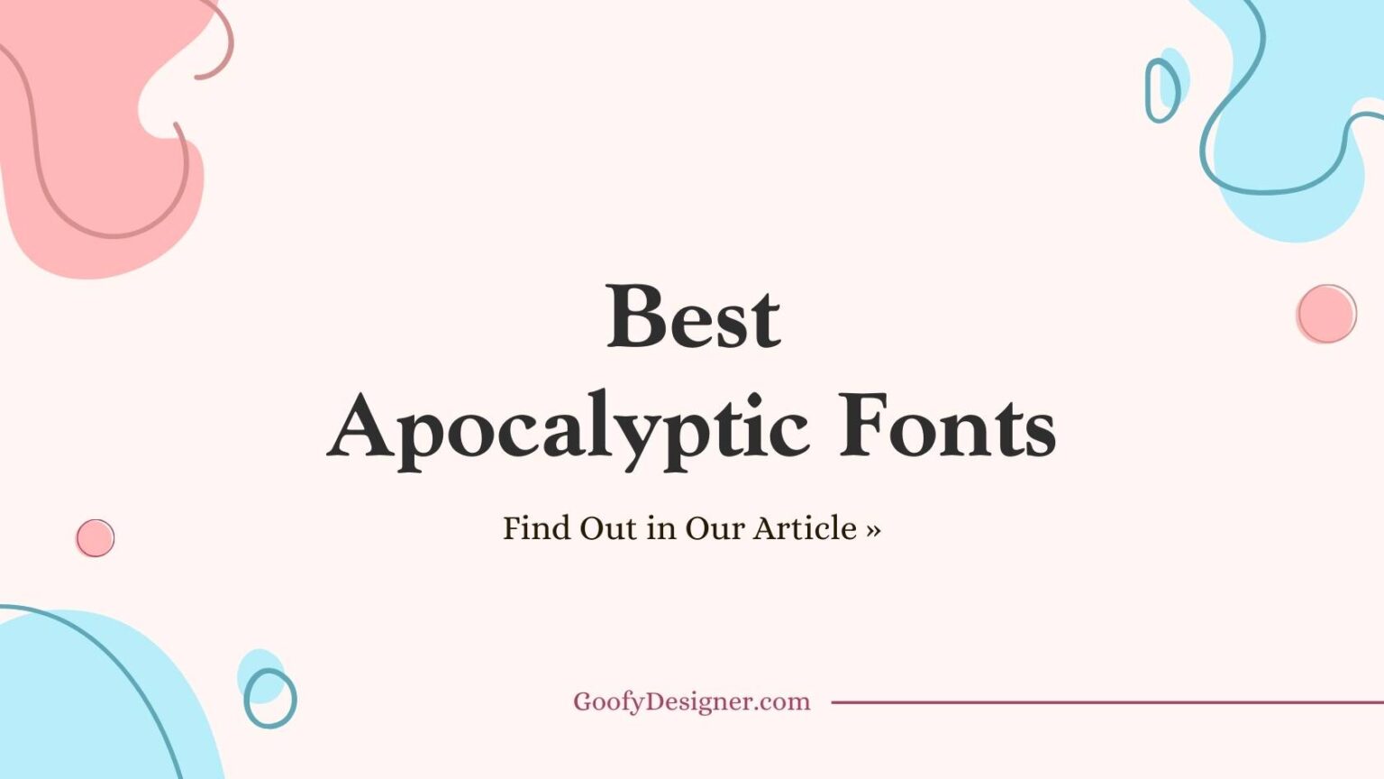28 Apocalyptic Fonts That Radiate the Dystopian Ambiance