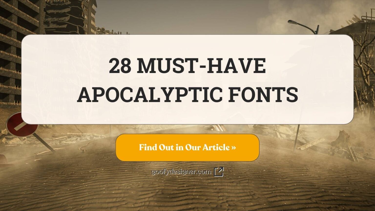 28 Apocalyptic Fonts That Radiate the Dystopian Ambiance