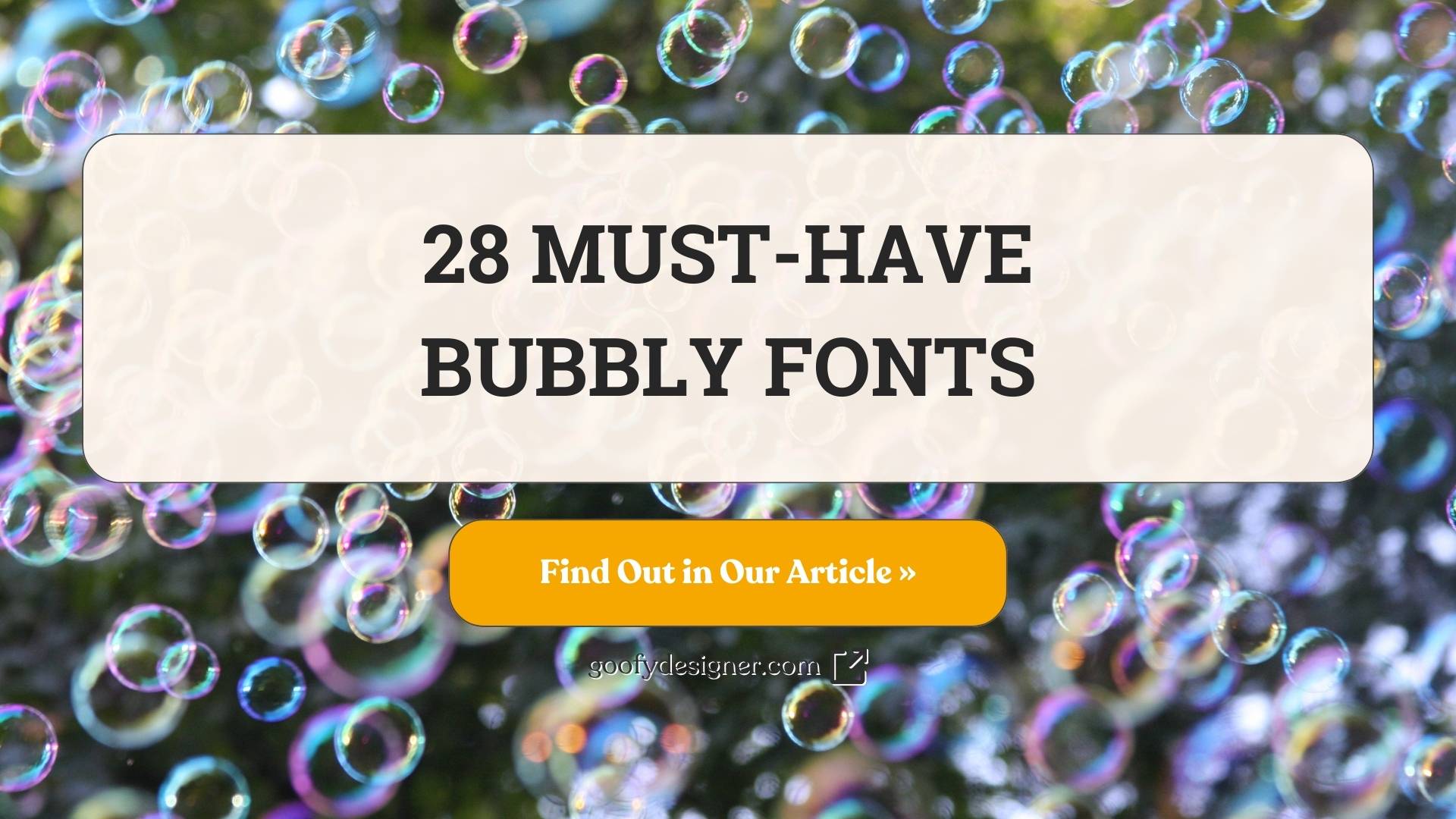 28 Bubbly Fonts That Will Bubble Up Your Creativity