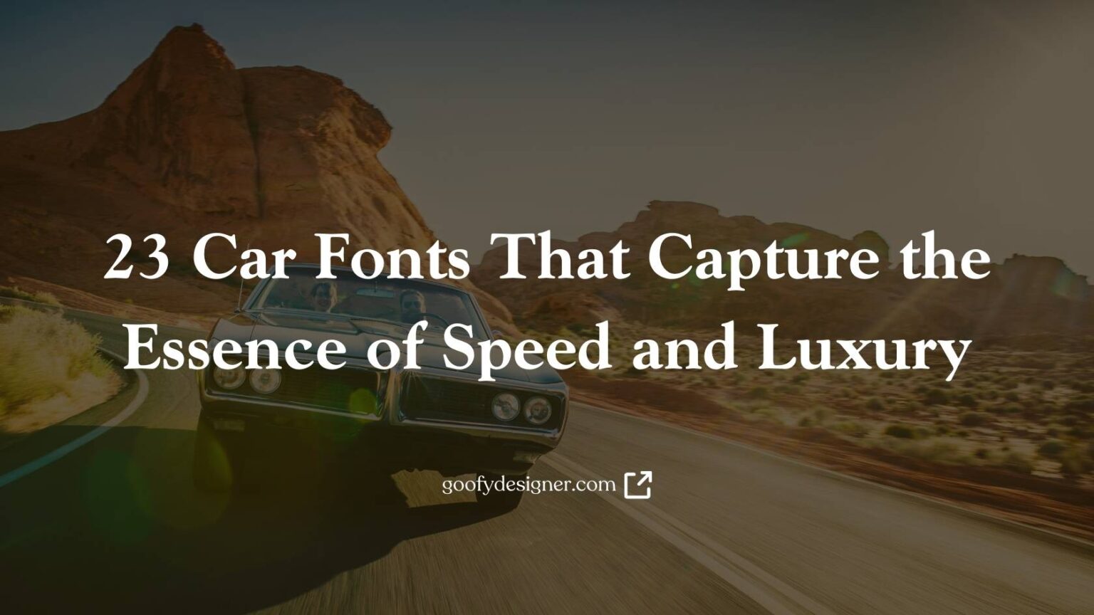 23 Car Fonts That Capture the Essence of Speed and Luxury