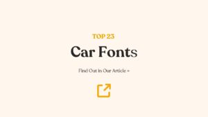 23 Car Fonts That Capture the Essence of Speed and Luxury