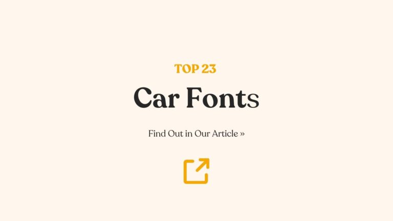 23 Car Fonts That Capture the Essence of Speed and Luxury
