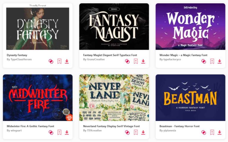 24 Fantasy Fonts to Enchant Your Audience at First Glance