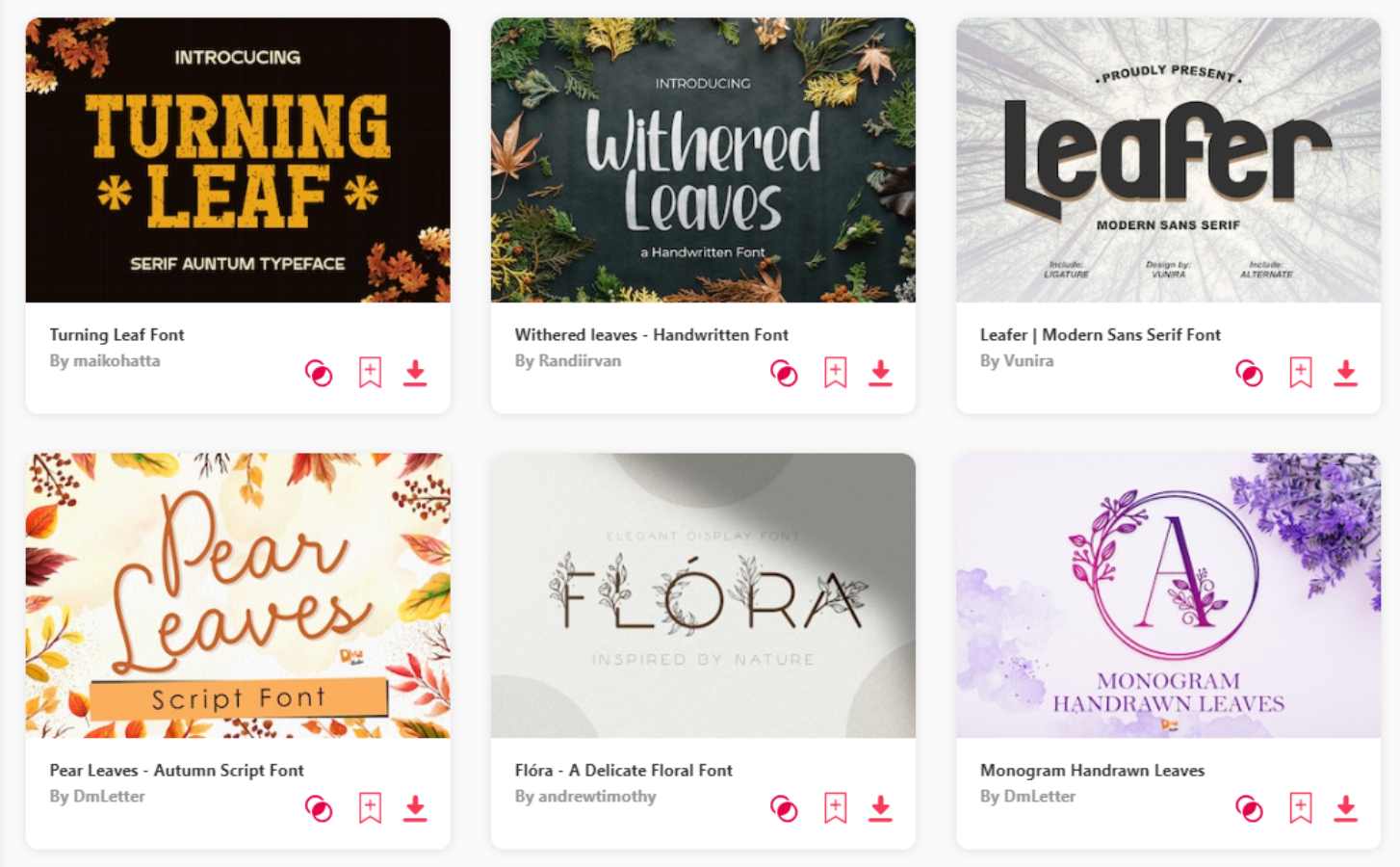 26 Leaf Fonts That Will Take Root in Your Audience's Memory