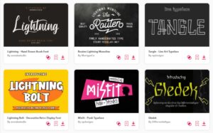 24 Lightning Fonts That Will Charge Up Your Digital Artwork