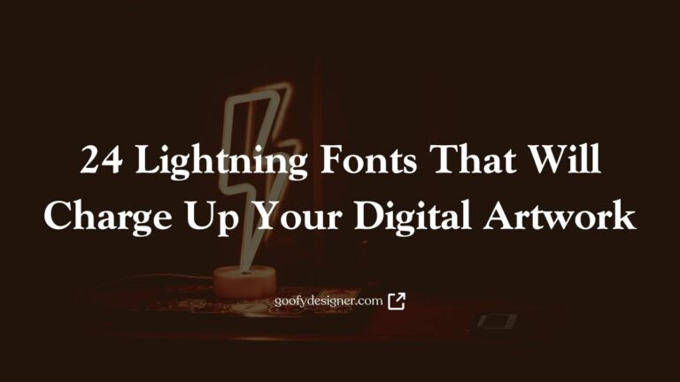24 Lightning Fonts That Will Charge Up Your Digital Artwork