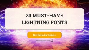 24 Lightning Fonts That Will Charge Up Your Digital Artwork